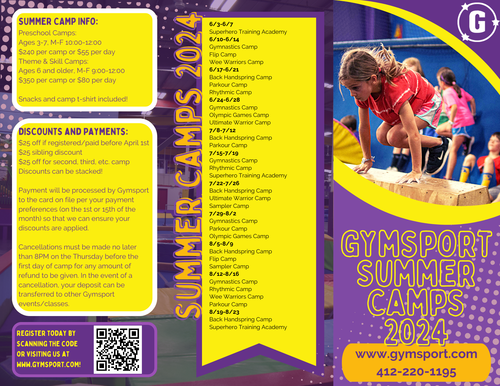 Summer 2024 Brochure | Gymsport Athletic Center